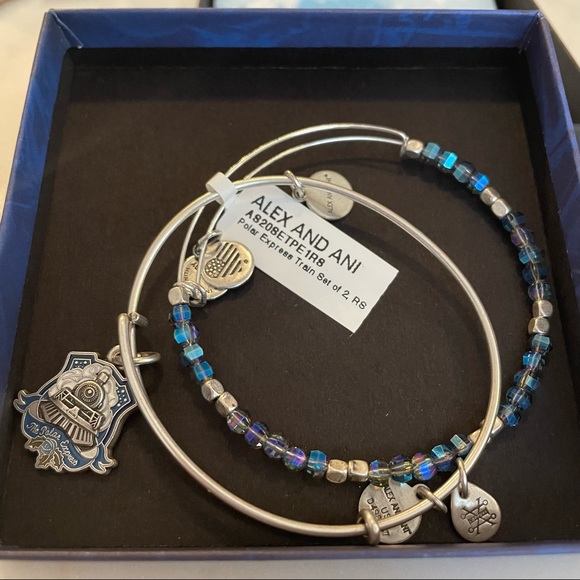 Alex and Ani | Jewelry | Nib Alex And Ani The Polar Express Bracelet Set Bracelet Set | Poshmark